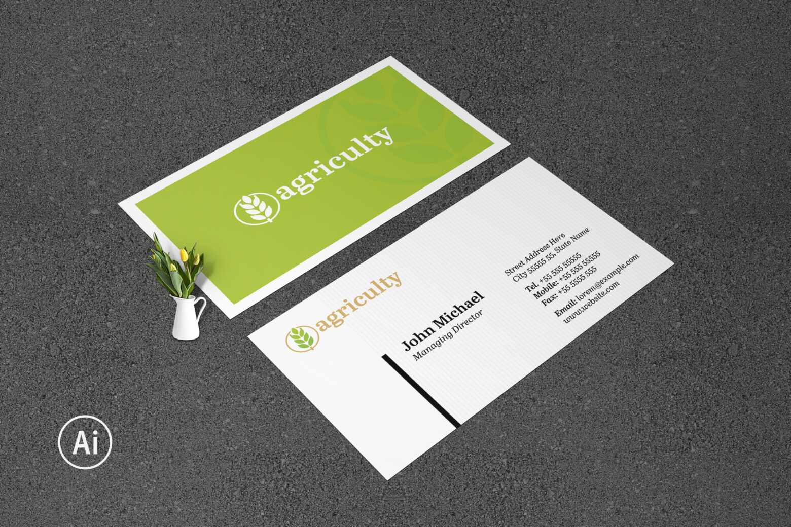 Agriculture Business Card - Creatiya